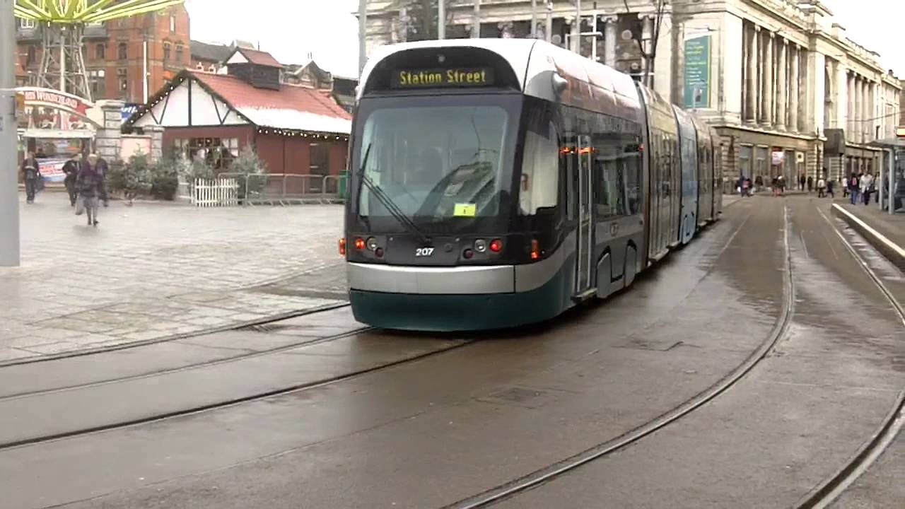 NET Trams, Nottingham City Centre - YouTube