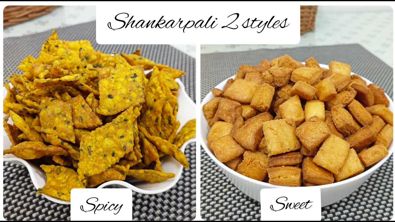 Diwali Special- Shankarpali 2 types- Crispy and Mouth Melting Sweet and ...