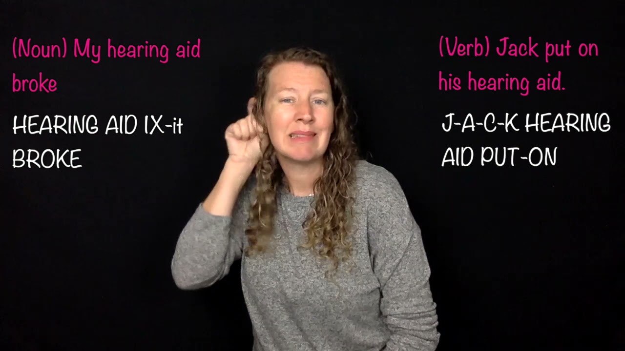 Noun Verb Pairs in ASL (Part 2) - YouTube