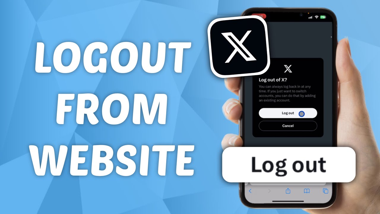 How to Logout from X (Twitter) Website - YouTube