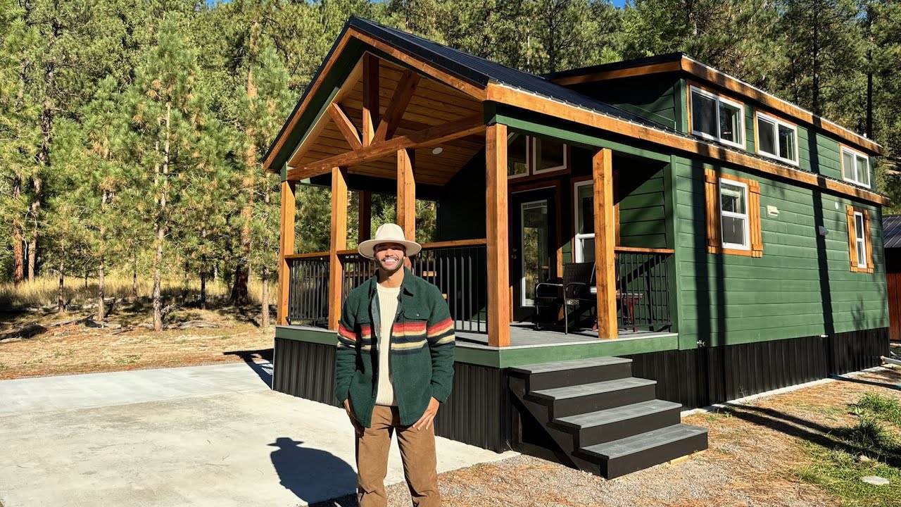 LIVING TINY with MR. TINY - Montana Mountain House featuring a tiny home in the forest - YouTube