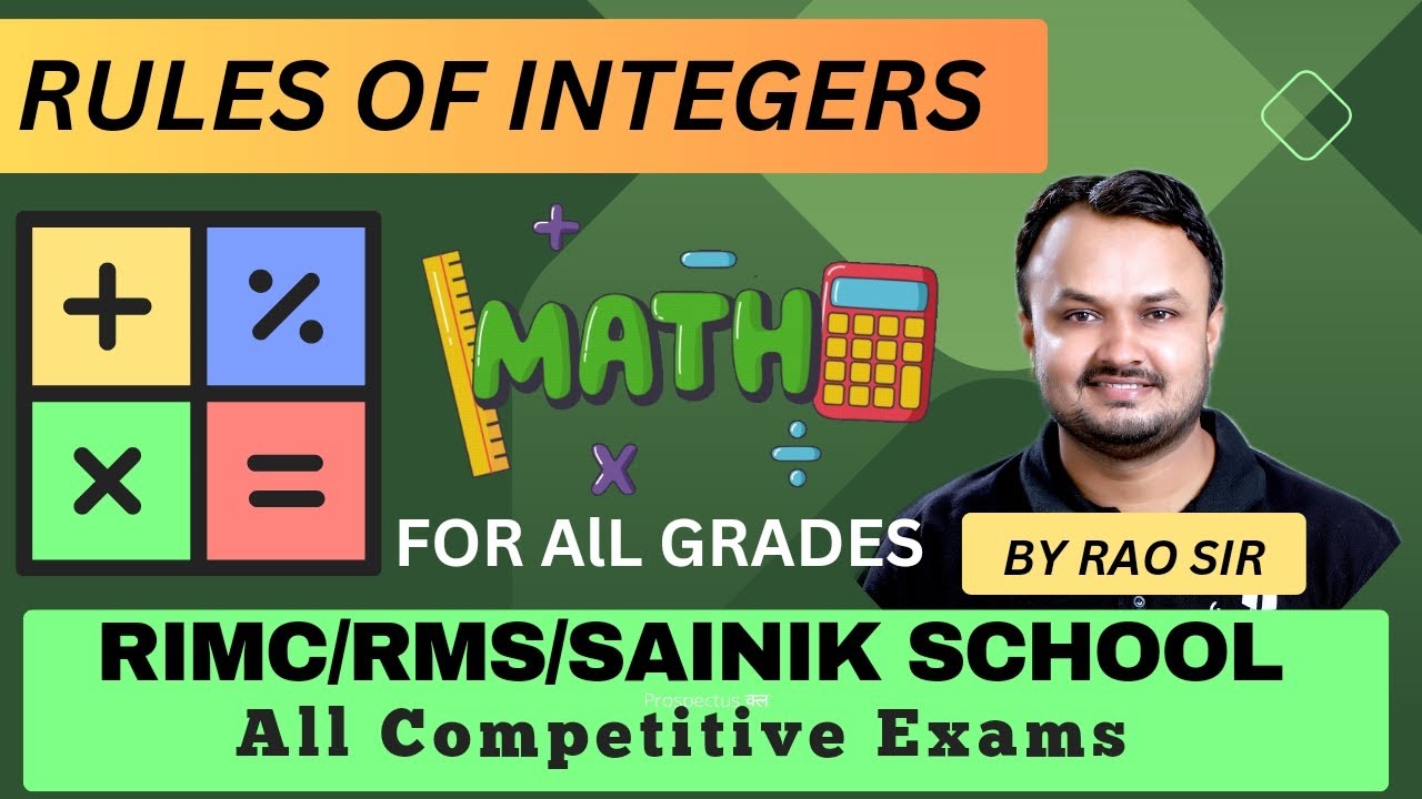 What is rules of Integers I Basics of Mathematics I #integers #maths # ...