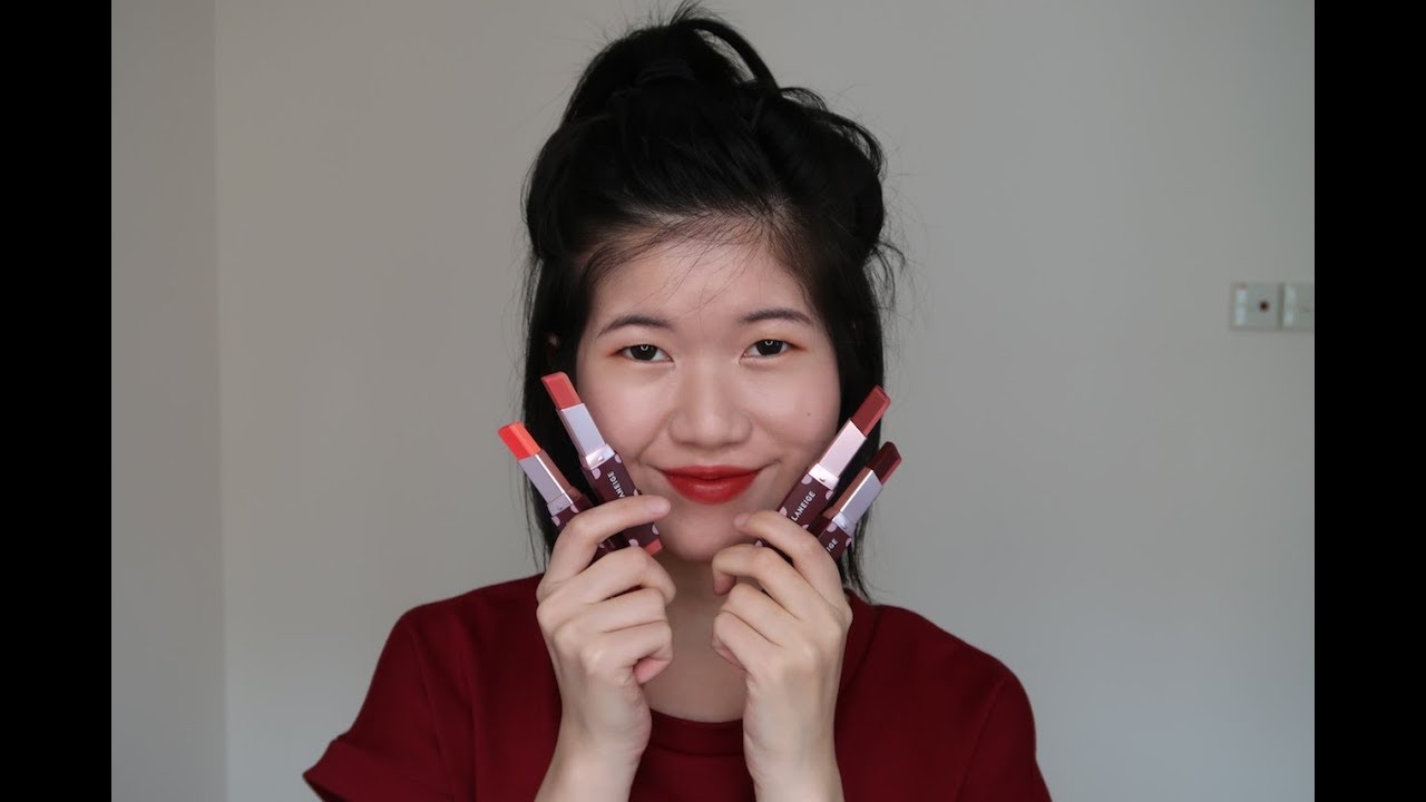 LANEIGE x YCH Collection TWO TONE MATTE LIP BARS LIP SWATCH VIDEO ...