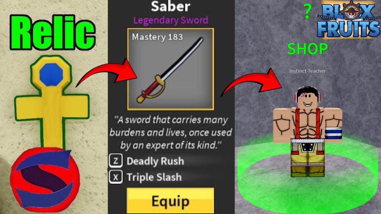 OMG..🙁 DROPPED LEGENDARY SABAR SWORD AND OBTAINED INSTINCT IN Blox ...