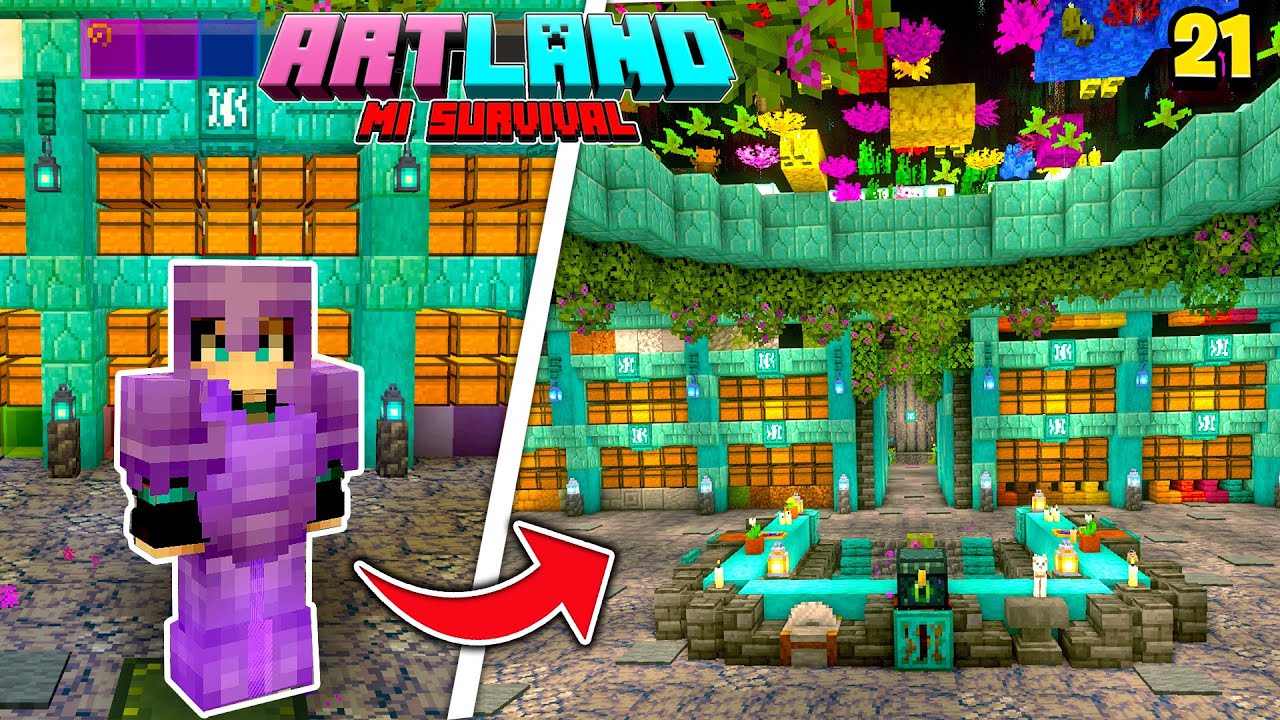 HAGO UNA SALA DE COFRES AUTOMATICA GIGANTE BAJO TIERRA EN MINECRAFT ...