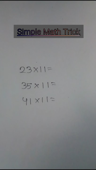 MIND-BLOWING Math Trick Revealed#maths #tricks #puzzle #mathtrick - YouTube