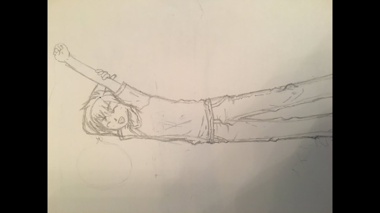 My attempt to draw a stretching figure - YouTube