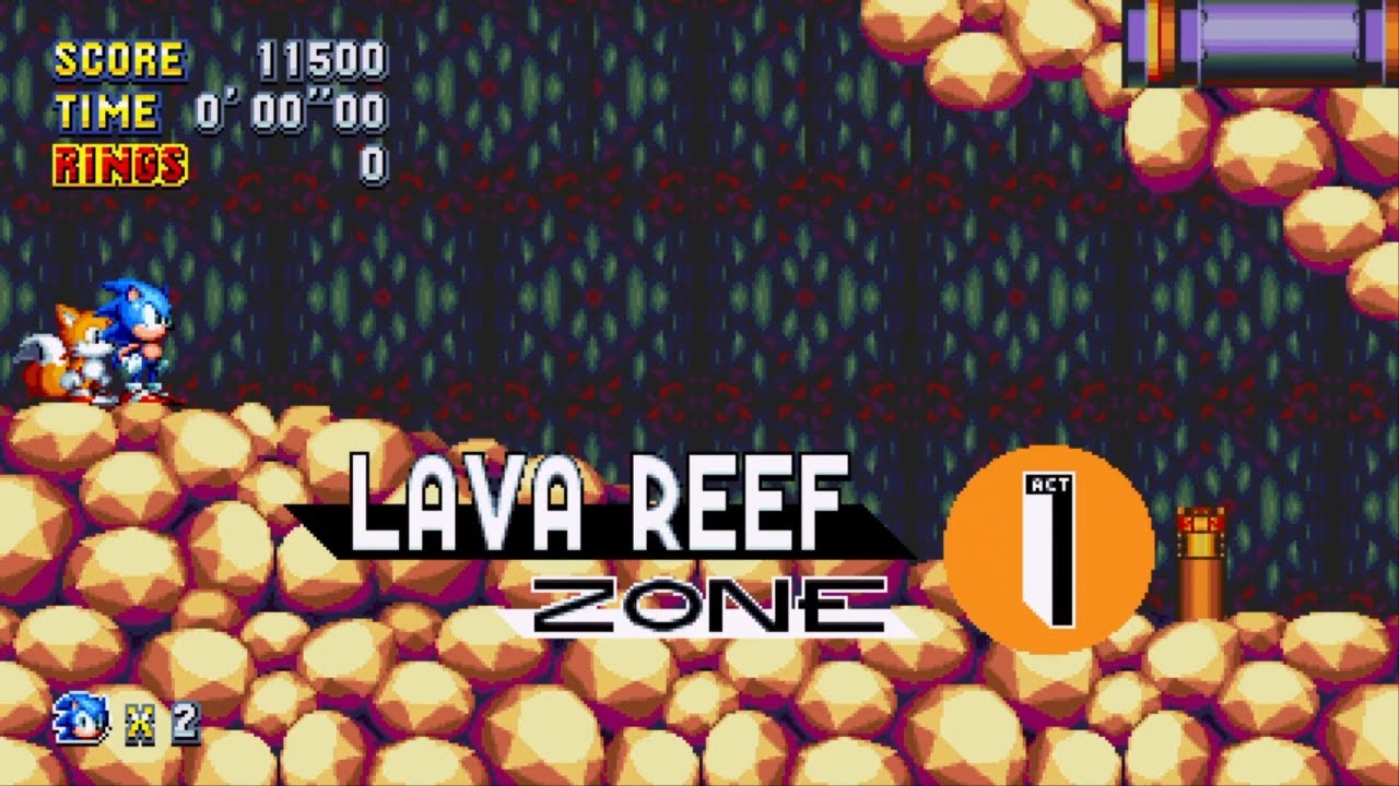Sonic Mania Plus ANY% Playthrough Part 9: Lava Reef Zone. - YouTube