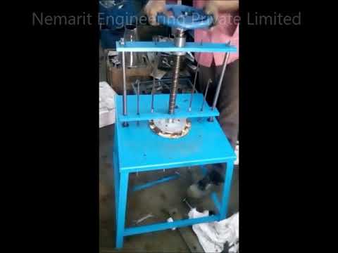 Cow dung pot making machine in India - YouTube