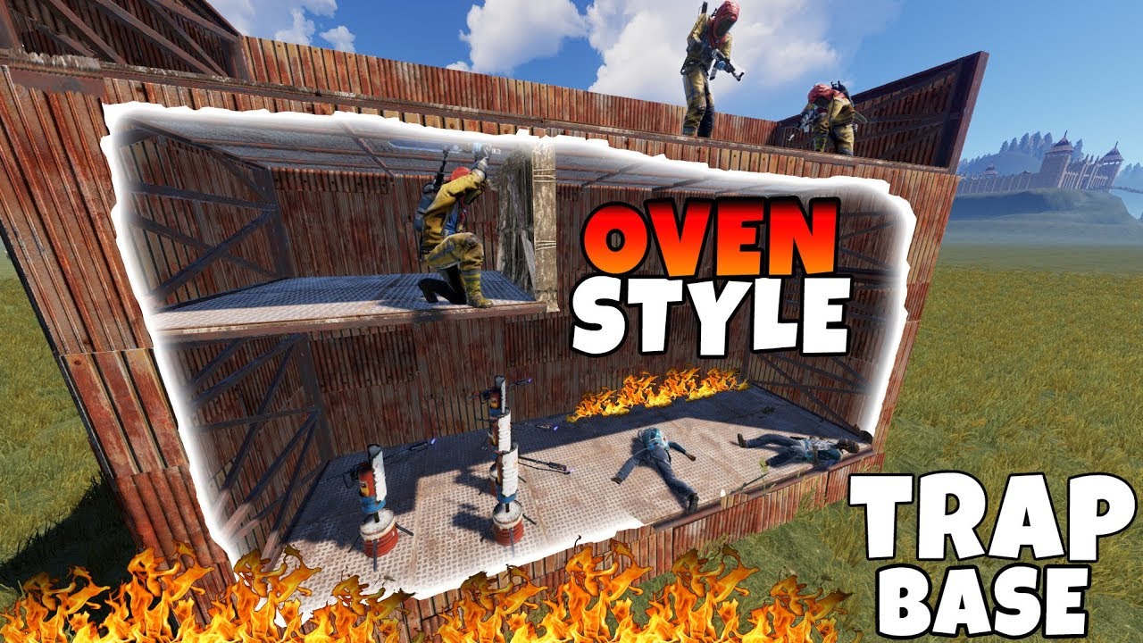 BURNING PLAYERS in a OVEN TRAP *INSANE* FT OBLIVION | RUST - YouTube
