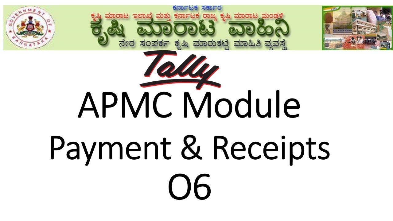 APMC Module Payments and Receipts - YouTube