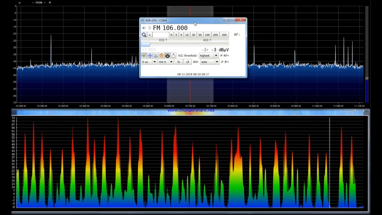 FM DX Arduino NXP TEF6686 Radio vs ONKYO T-4670 on Z Rock 106 MHz ...