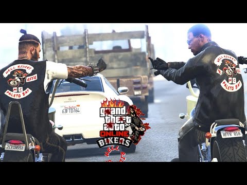 Hell Riders mc Blood War Gta Online Bikers - YouTube