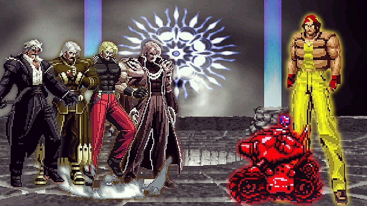 [KOF MUGEN] Ralf 15 Force Vs Ultimate Bosses Rugal Team - YouTube