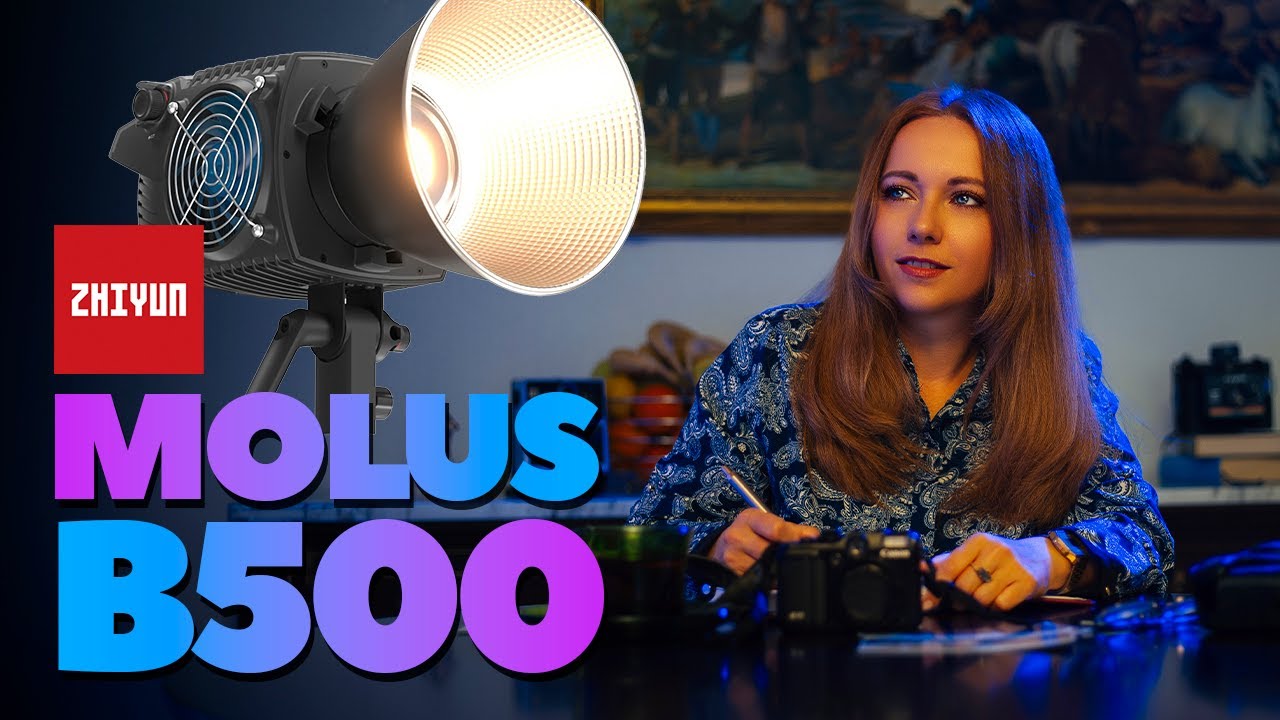 ZHIYUN Molus B500 Sesión de Fotos con Modelo y luz continua | Alain ...