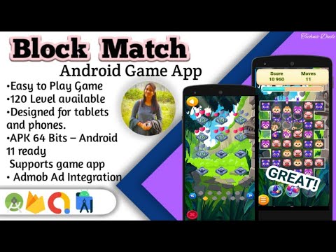 Blocks Match Game app with Android Studio - YouTube