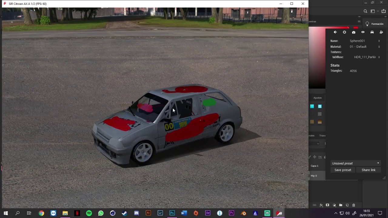 Tutorial de skins para Assetto Corsa con Photoshop, Smash Impact Racing ...