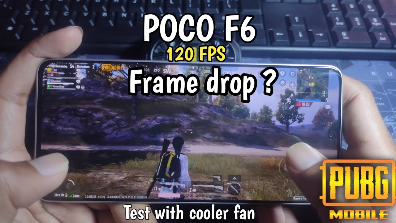 POCO F6 TEST GAME PUBGM 120 FPS WITH COOLER - YouTube