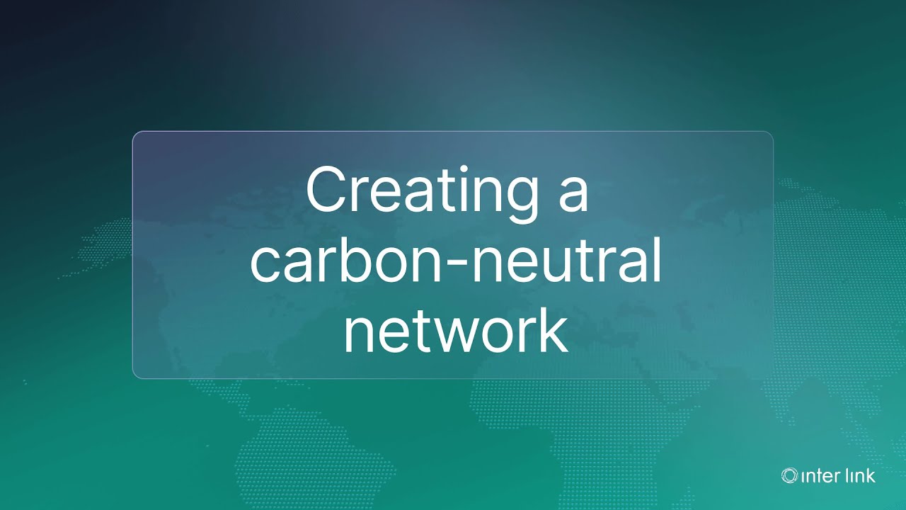 Creating a Carbon-Neutral Network - YouTube