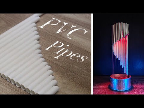 Beautiful Water Fountain using PVC Pipes and LED [DIY] - YouTube