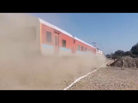 High speed train engine 120 km/hr for testing of new track # ...