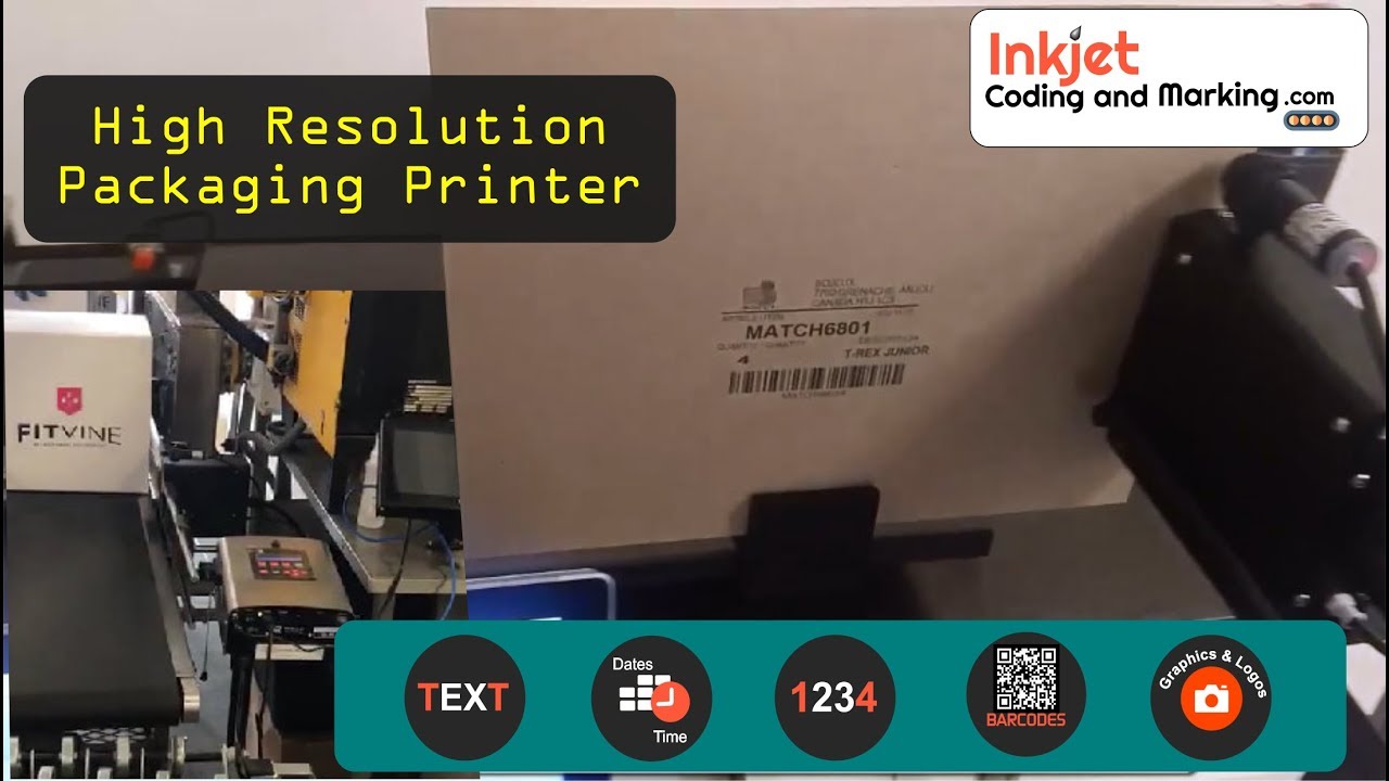 High Resolution Printer - Packaging Printing for Corrugated Boxes - YouTube