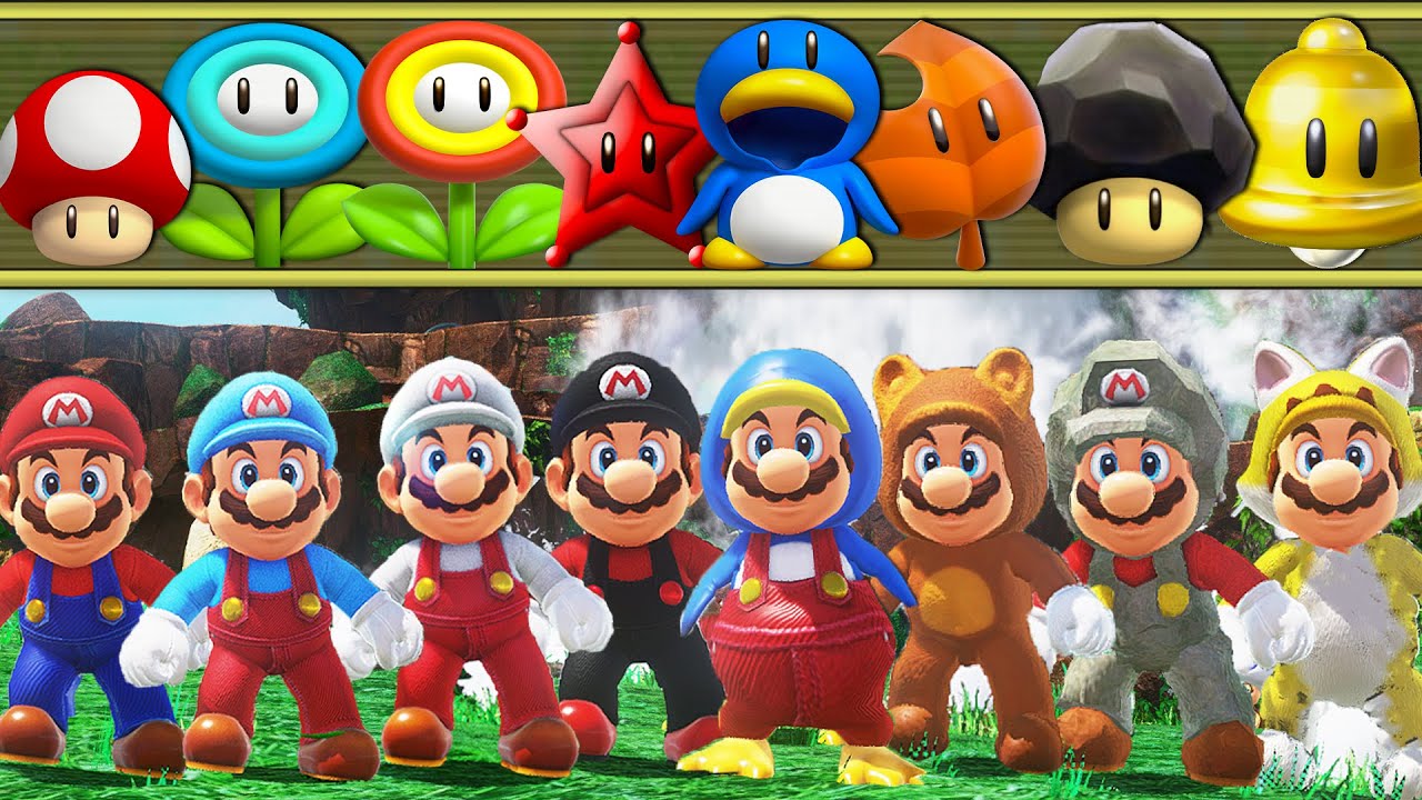 What Happens when Mario uses Power-Ups in Super Mario Odyssey? (HD ...