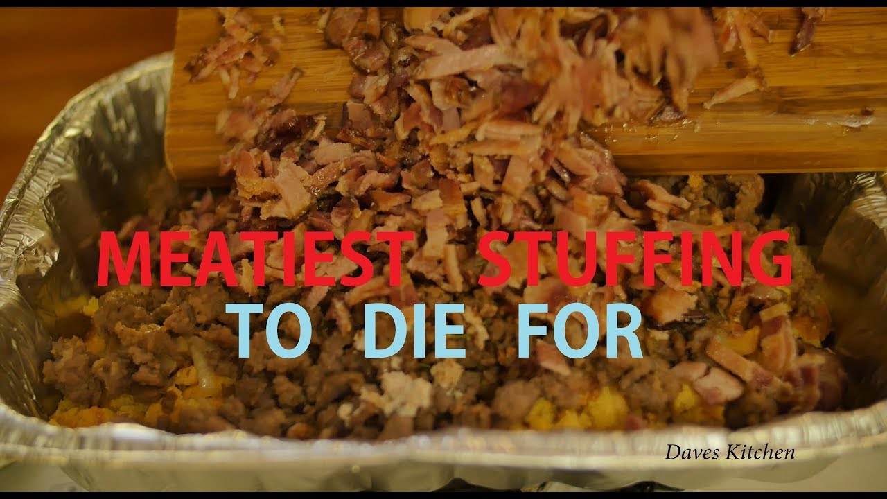 The Tastiest Meatiest Stuffing - YouTube
