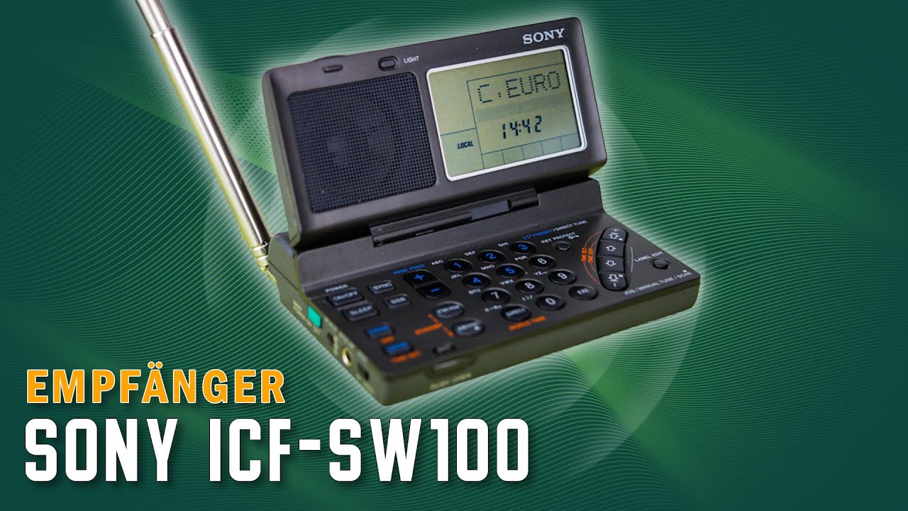 Sony ICF-SW100 📻 Spitzen Reiseradio aus den 90ern - YouTube