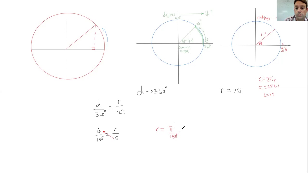 Pre-Calculus: Section 4.1 (Radian and Degree Measure) - YouTube