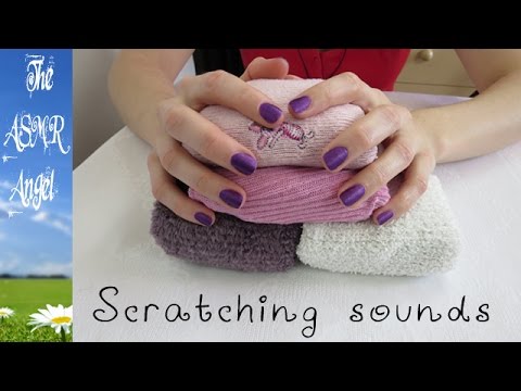 ASMR Sound Segment - Scratching Material with whispering - YouTube