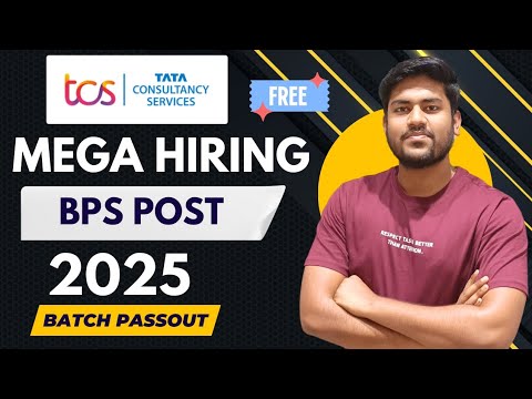 TCS hiring 2025 Batch | TCS off campus hiring freshers | TCS bps hiring ...