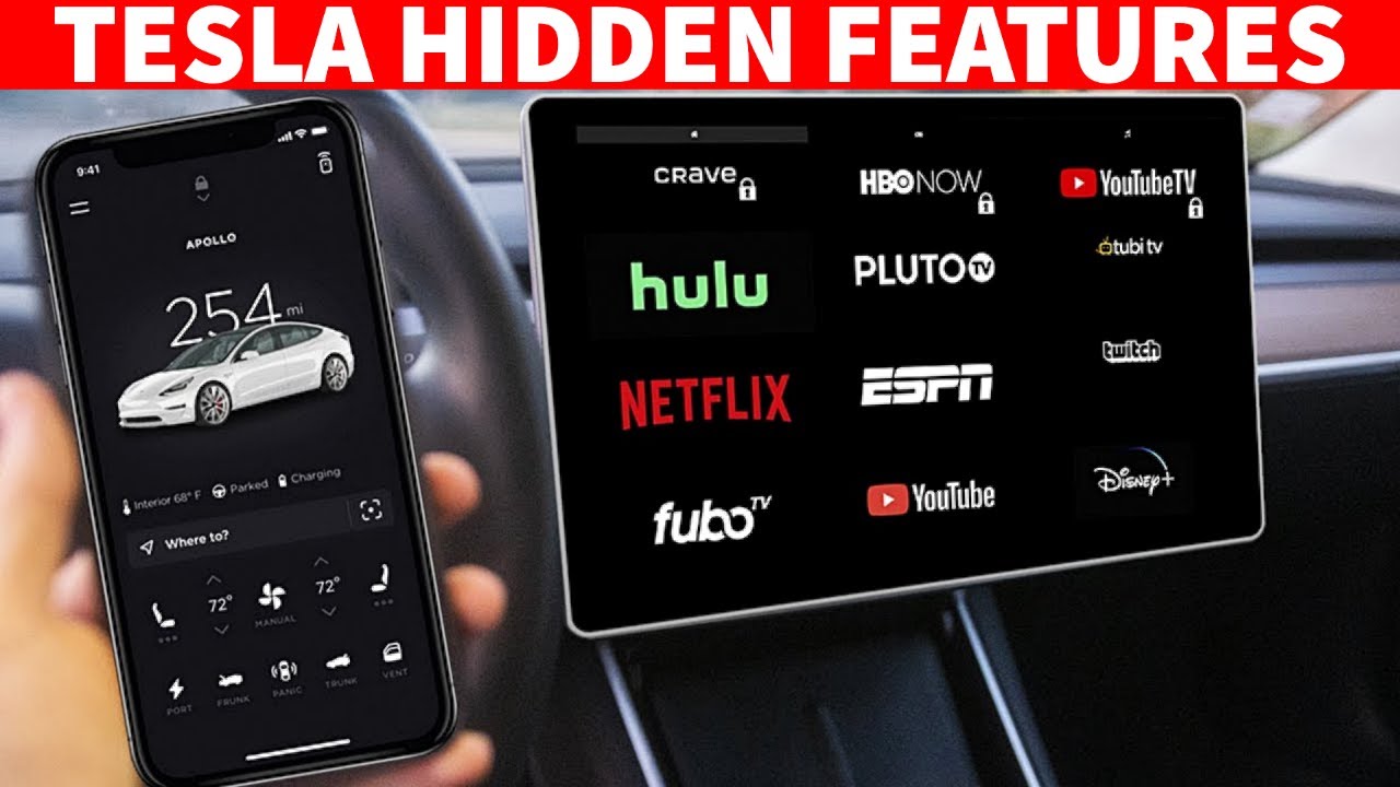 TOP TESLA HIDDEN FEATURES | Tesla Model 3 & Model Y 2023 - YouTube