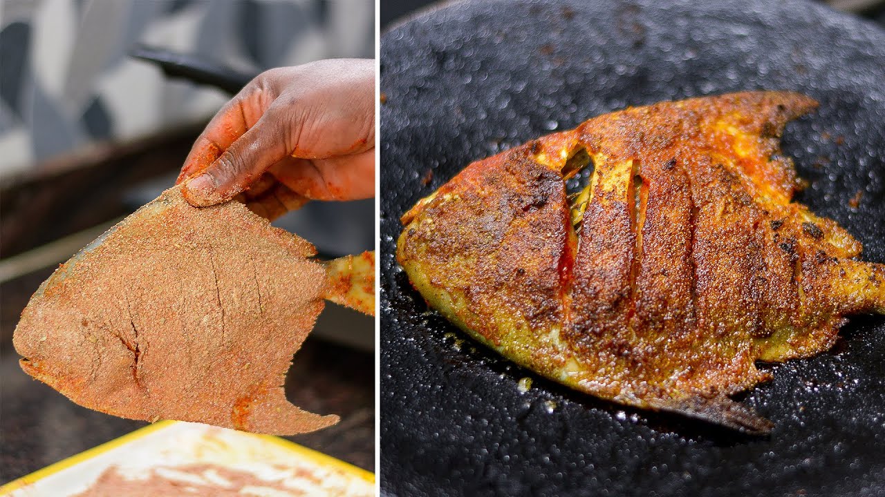 पापलेट फिश फ्राय | Paplet Fish Fry Recipe | Pomfret Fry Recipe | Latika ...