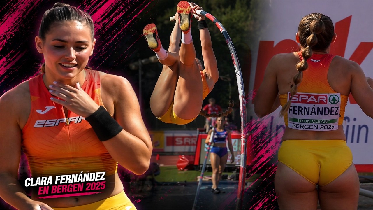 Clara FERNANDEZ en Bergen 2025 | Salto con pértiga!! - YouTube