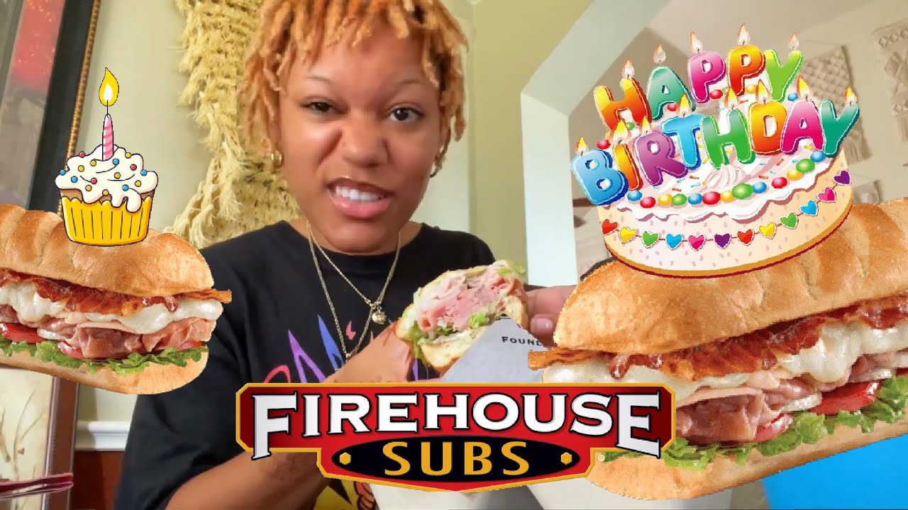 reviewing my FREE BIRTHDAY SUB from firehouse subs 🤔 - YouTube