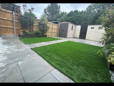 Evenlode Way - New patio & Astro Turf refresh. - YouTube