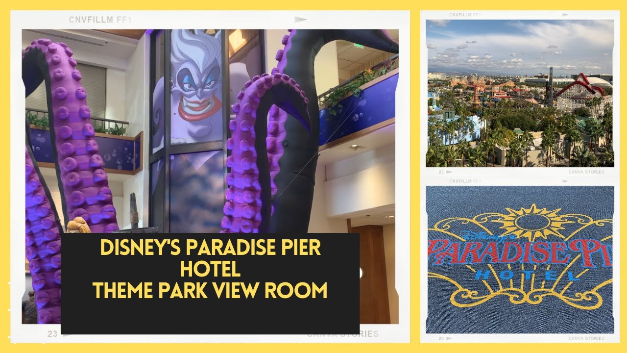 Disney's Paradise Pier Hotel- Theme Park View Room! - YouTube
