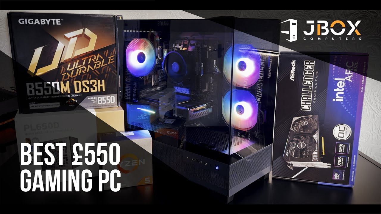 BEST 👑 £550 Budget Gaming PC Build for 2025! ft Intel ARC B570 / Ryzen 5 4500 from Jbox ...