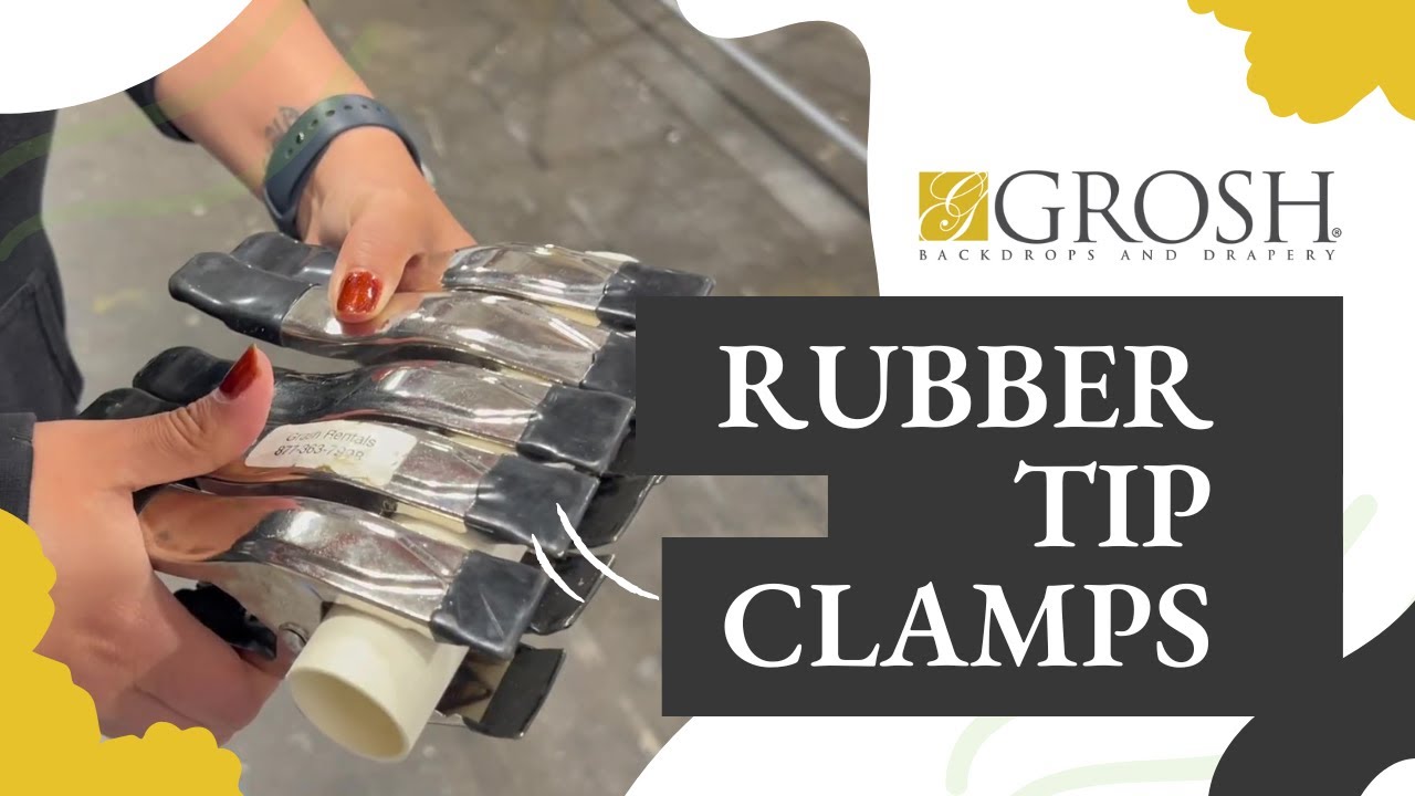 How to Use Rubber Tip Clamps to Hang or Adjust the Size of a Backdrop ...