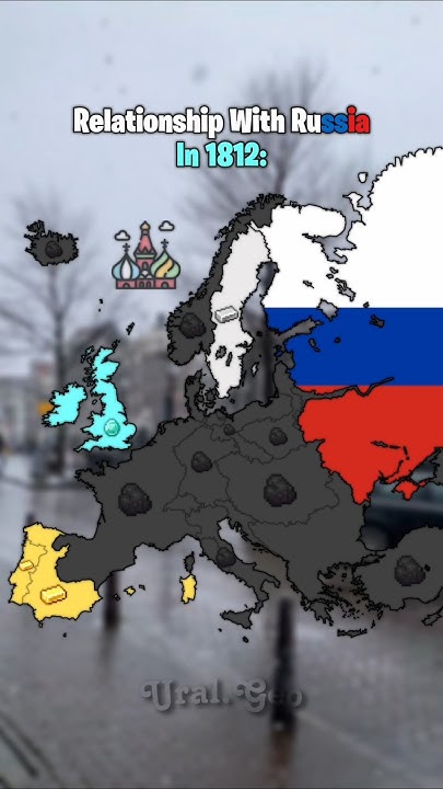 Relationship With Russia In 1812: | #europe #history #geography #map # ...