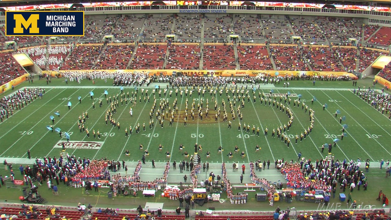 The University of Michigan Marching Band - 2018 Outback Bowl- "John ...
