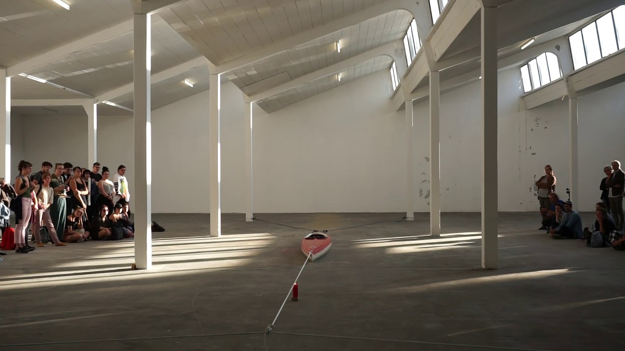 Roman Signer: Aktion mit Kayak - YouTube