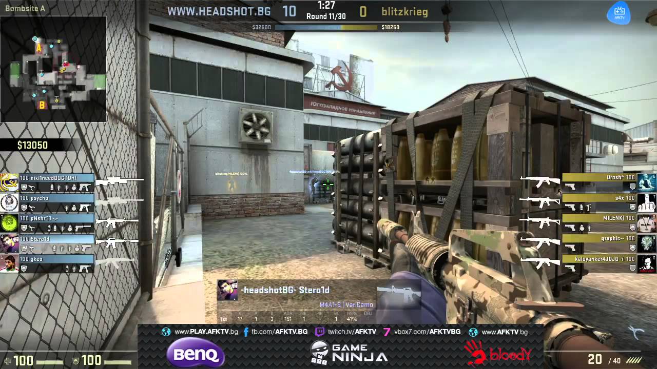 Game Ninja CS:GO #3 - HEADSHOTBG vs blitzkrieg - YouTube