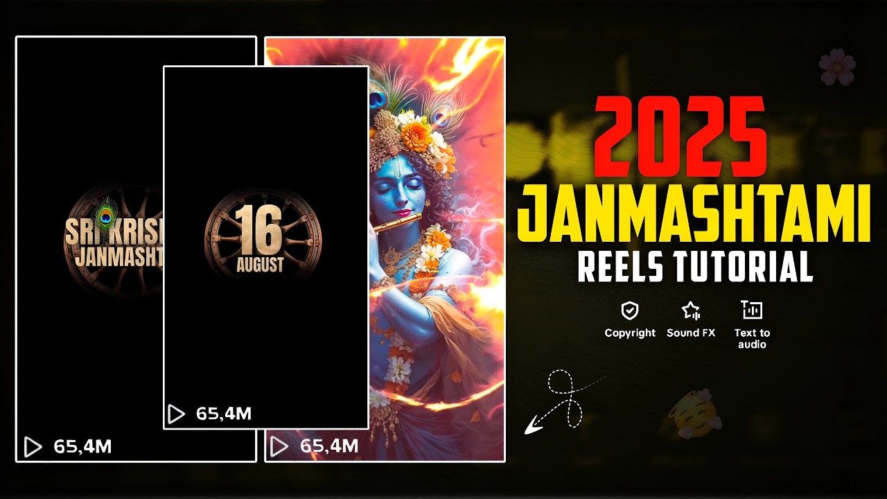 Janmashtami Reels Editing Tutorial | Krishna Janmashtami Special ...