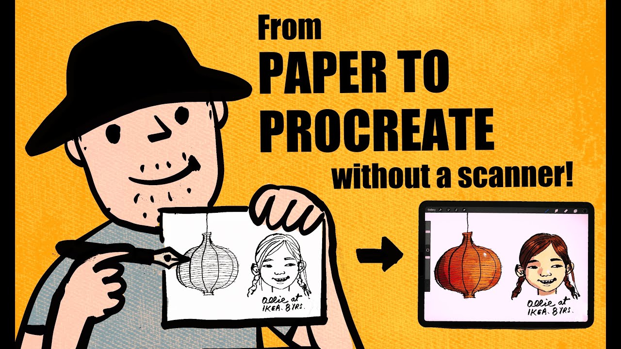 How to scan drawings without a scanner - YouTube