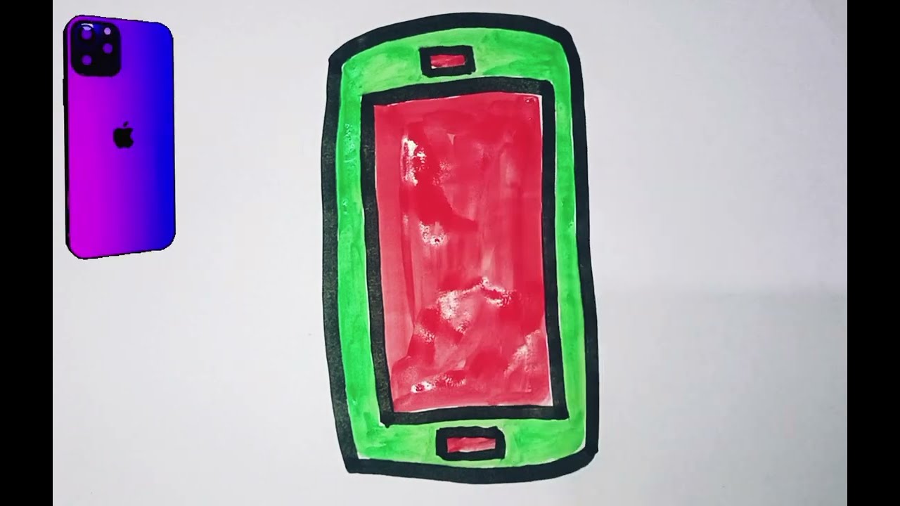 How to draw cute and easy Huawei Phone | Easy drawing, Painting and ...