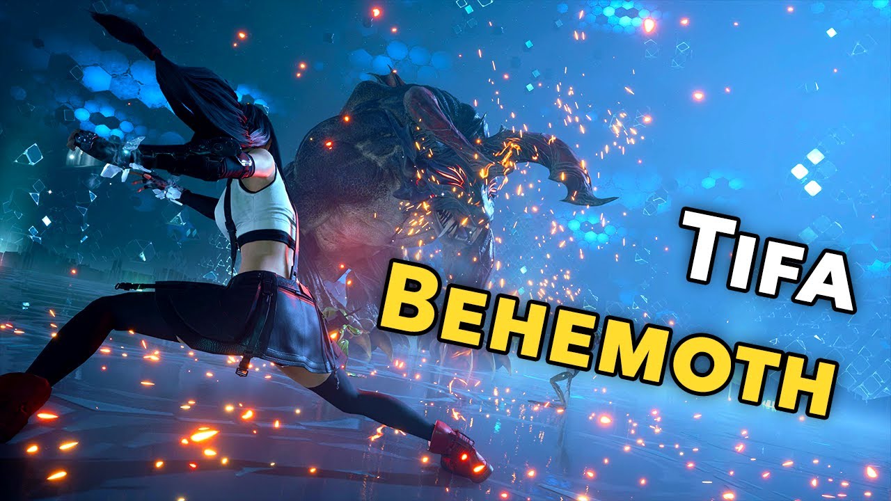 Tifa Takes Down Behemoth Hard Mode No Damage (Metal Knuckle) Final ...