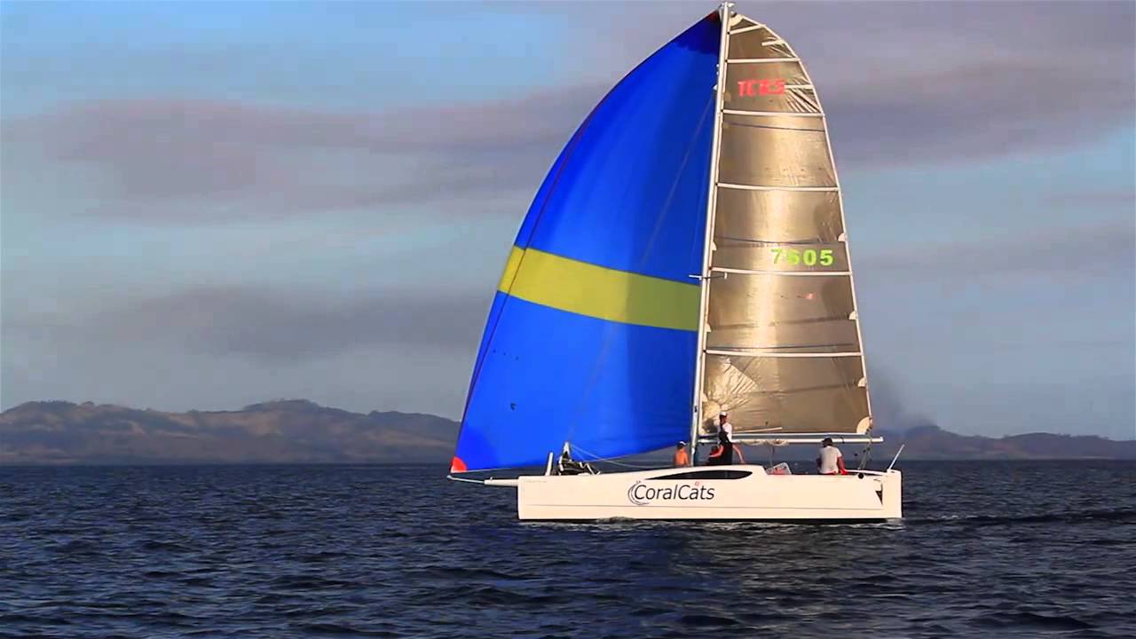 Coral Cats Sailing Fiji 8.5m Miss Minnie - YouTube
