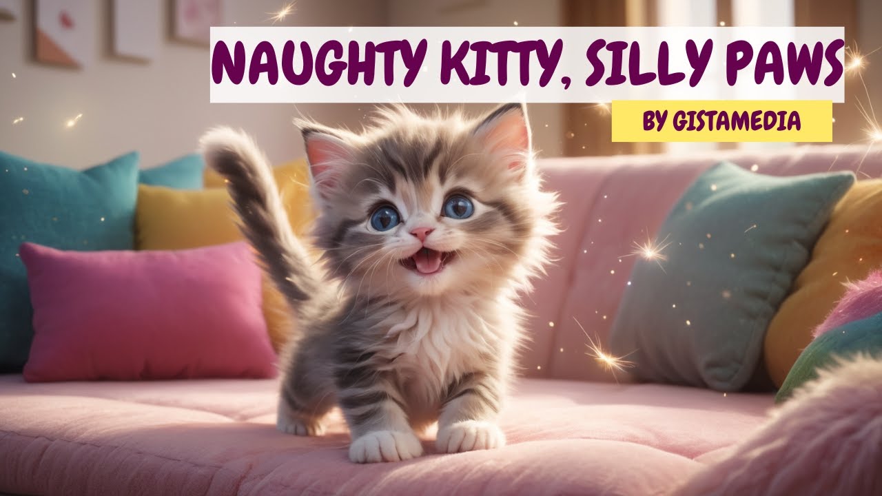 Naughty Kitty, Silly Paws! | Fun Cat Nursery Rhyme for Kids - YouTube